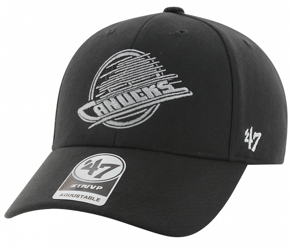 Vancouver Canucks Vintage Skate Logo '47 MVP Cap - Black/Grey – The ...