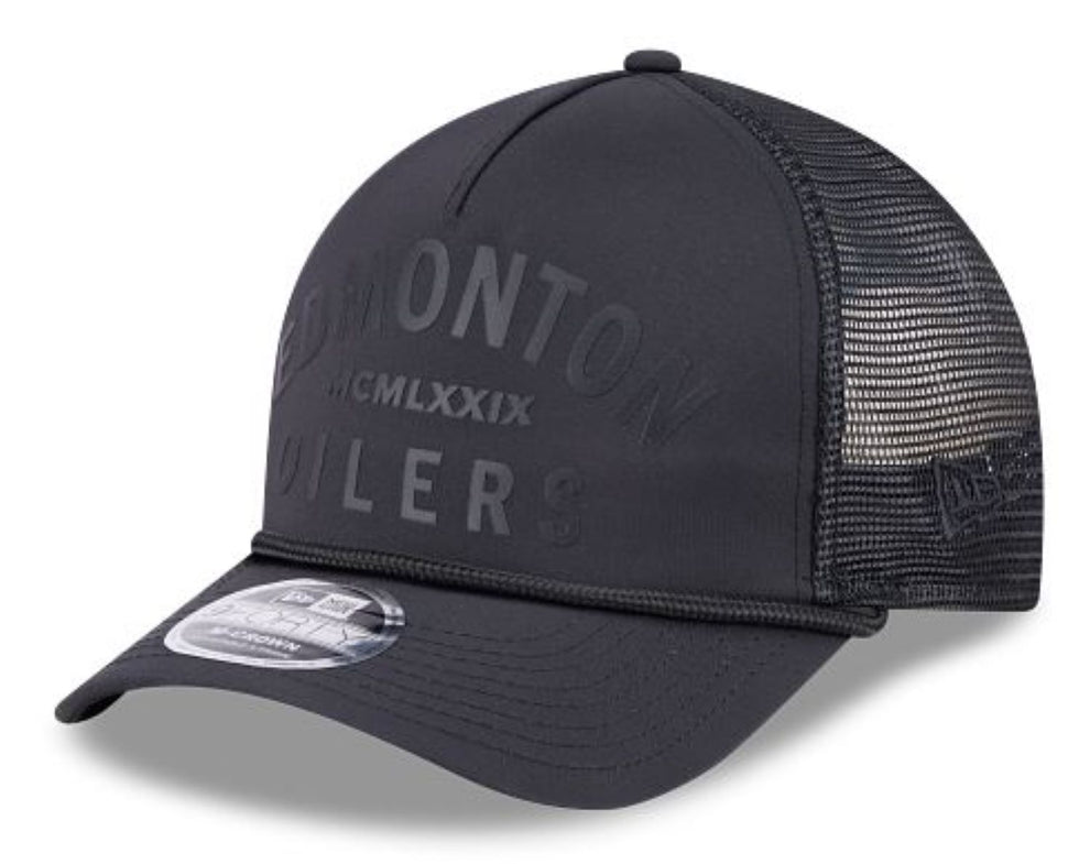 New Era 9FORTY M-Crown NHL A-Frame Edmonton Oilers Minimalist Mesh Bac ...